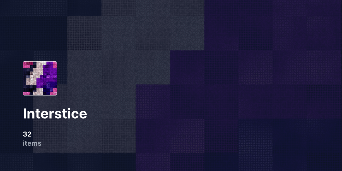 Interstice | Generative Art Marketplace